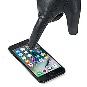 REDESS Winter Leather Gloves for Women, Wool Fleece Lined Warm Gloves, Touchscreen Texting Thick Thermal Snow Driving Gloves