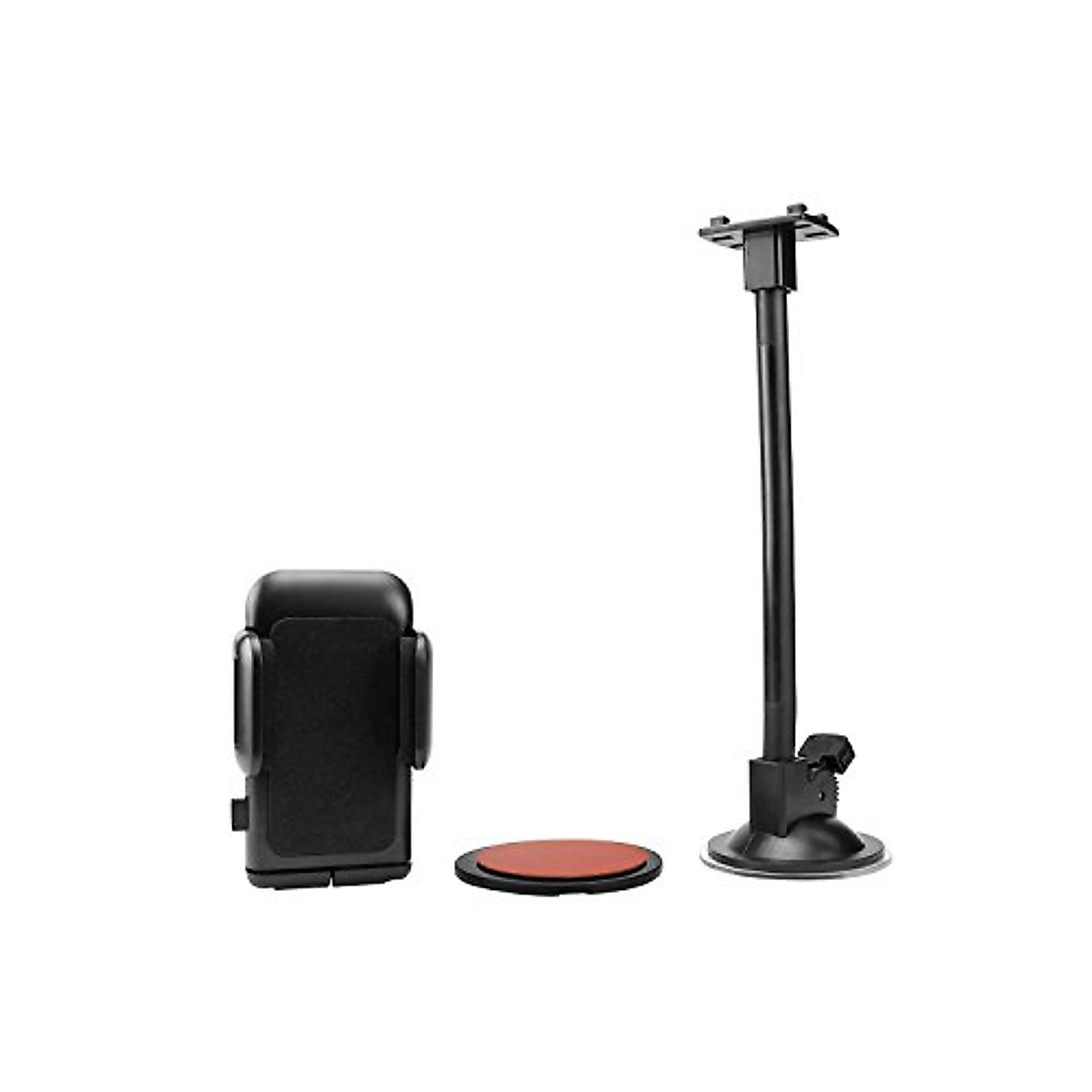 Upgraded Car Phone Holder Mount Windshield & Dashboard Mount, Long Arm Cell Phone Holder with Strong Suction Cup