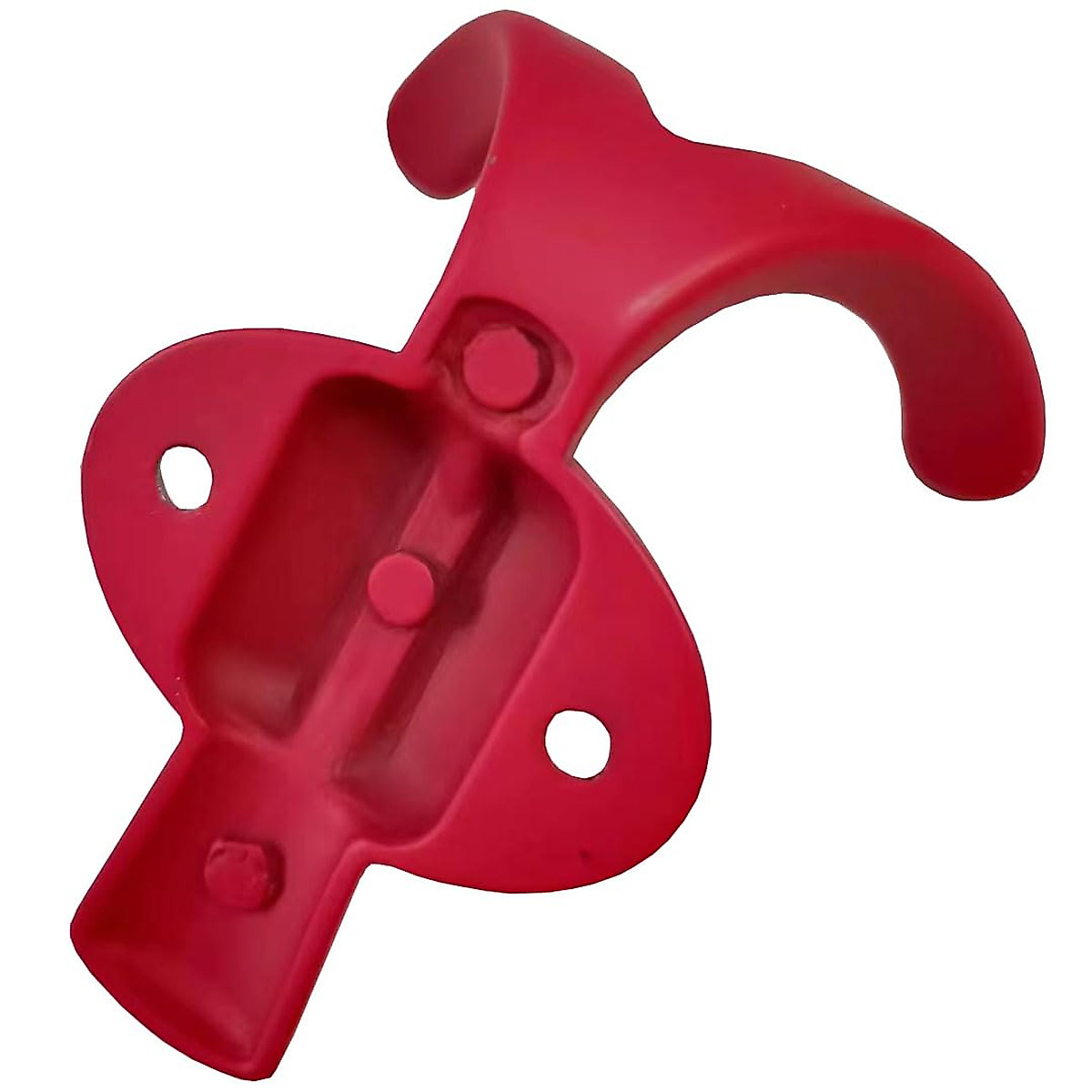 ImyHok Red Coat Hook Kids Wall Hooks Backpack Rack Hook Cute Double Hooks for Hanging Towel Key in Children's Room Nursery Decorative Metal Wall Mounted 3 Pack (Red)