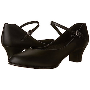 Capezio Women's Jr. Footlight Character Shoe,Black,7.5 W US