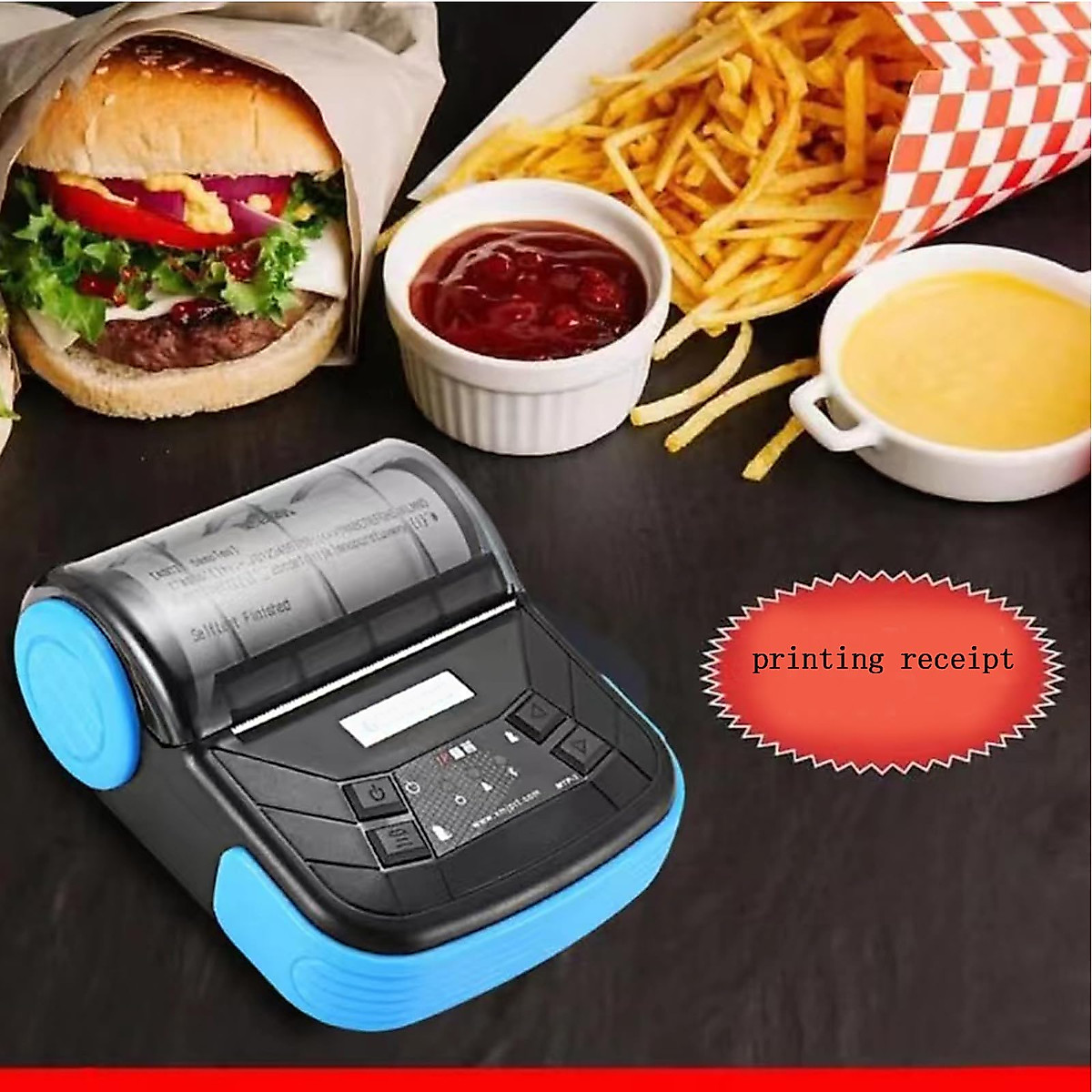 HHOP GOOJPRT MTP-3 80mm BT Thermal Printer Portable Lightweight for Supermarket Ticket Receipt Printing