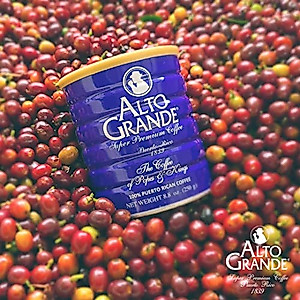Alto Grande Super Premium Coffee Ground, Single Origin, Puerto Rico, 8.8 Ounce Canister