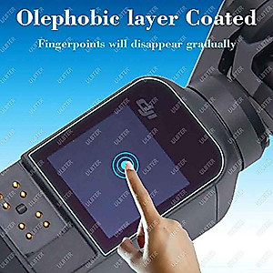 Lens Screen Protector for DJI Osmo Pocket 2 / Pocket 1 [2+2Pack] Black White, ULBTER Osmo Pocket II 0.3mm 9H Hardness Tempered Glass Cover Anti-Scrach Anti-Fingerprint Anti-Bubble