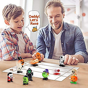Halloween Toys for Kids Party Favors - Halloween Kids Gifts Wind Up Toys Bulk Halloween Treats for Toddlers| 12 Pcs Small Toys for Treasure Box Halloween Prizes Goodie Bag Fillers Classroom Supplies