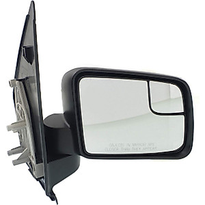Kool Vue Driver & Passenger Side Manual Mirrors for Ford Transit Connect 2011-2013 With Spotter Glass Textured