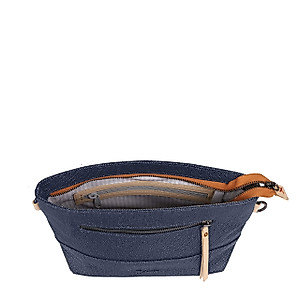 Sherpani Paige, Small Crossbody Bags for Women, Cotton Canvas Crossbody Purse, Shoulder Bag, Crossbody Handbags, Vintage Purse (Indigo)