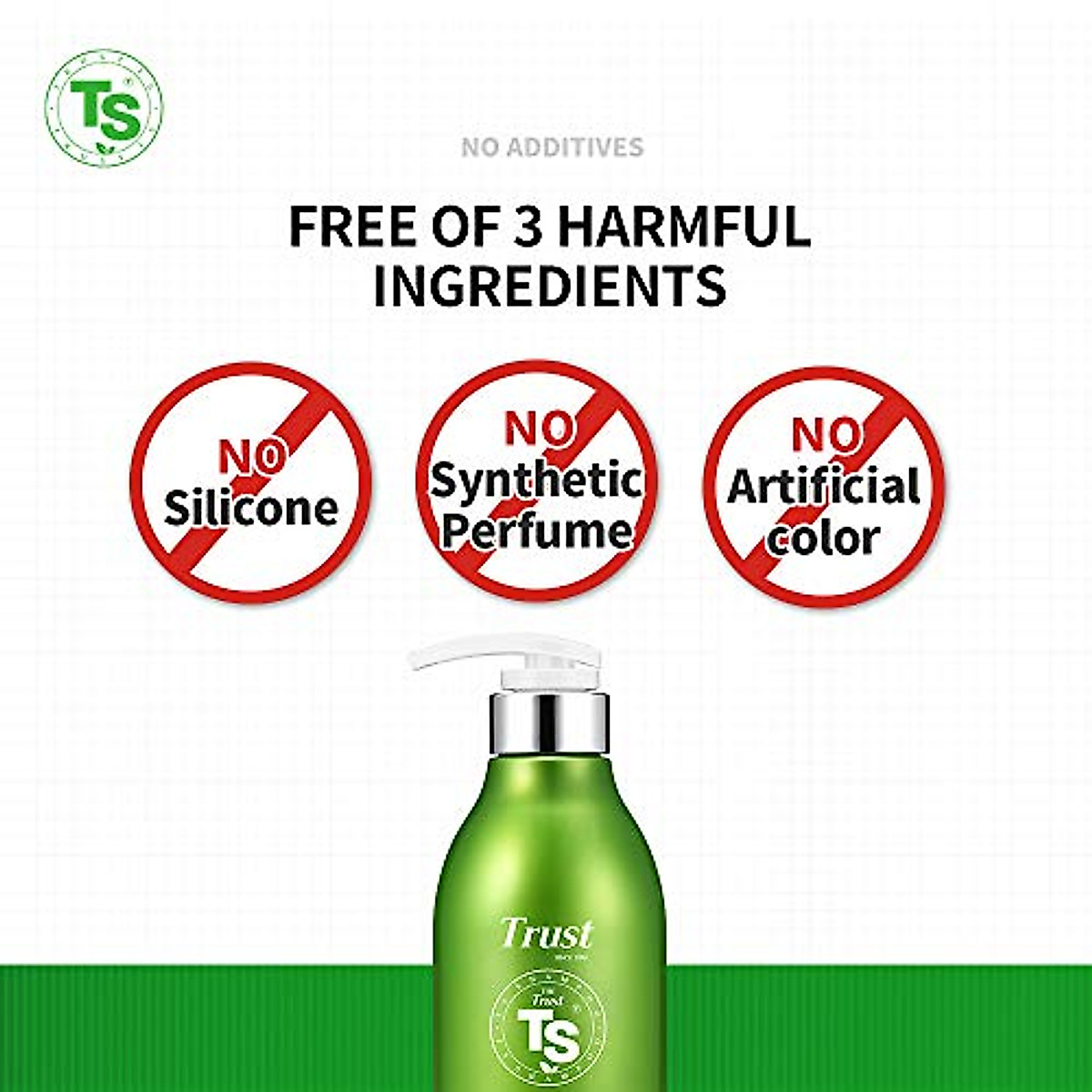 THE TRUST TS Shampoo 500ml(16.9oz), Healthy Hair and Scalp, Provides Vital Elements for Hair.