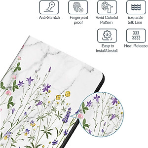 TPU Case for iPad Mini 4 / iPad Mini 5 (5th Generation 2019), Auto Sleep/Wake with Apple Pencil Holder [Anti Fingerprint][Anti Dirt][Waterproof][Anti Scratch] Case Cover (Country Garden)