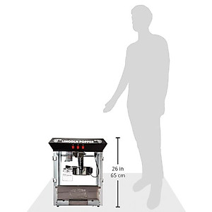 Great Northern Popcorn Black Bar Style Lincoln 8 Ounce Antique Popcorn Machine (Bar Style)