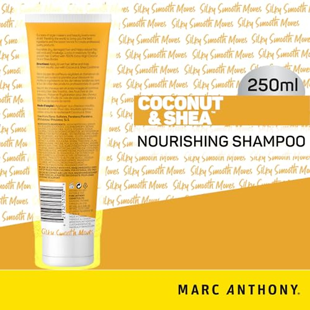 Marc Anthony, Hydrating Coconut Oil Shea Butter Shampoo 8.4 oz Shampoo for Unisex