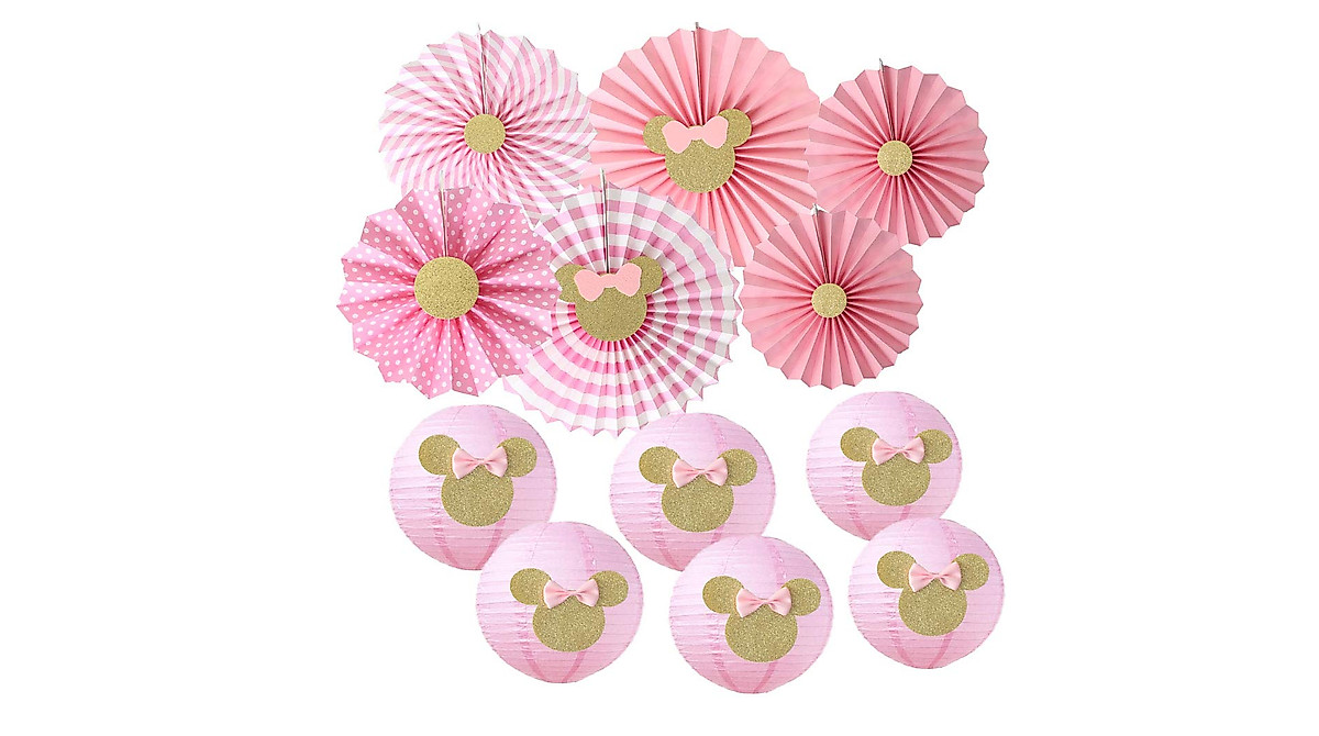 Pink and Gold Minnie Party Decor - Perfect for Girl Birthdays & More
