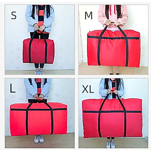 Oversized Pillow Luggage Bag Clothing Closet Storage Organizer Cargo Bag Travel Bag Moving Bag (Dark Green,35L)