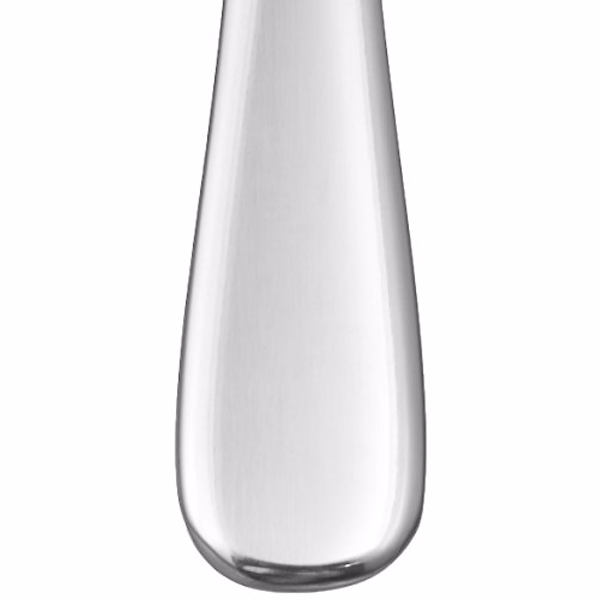 Amazon Basics Premium 8-Piece Kitchen Steak Knife Set, Black & Stainless Steel Dinner Spoons with Round Edge, Pack of 12