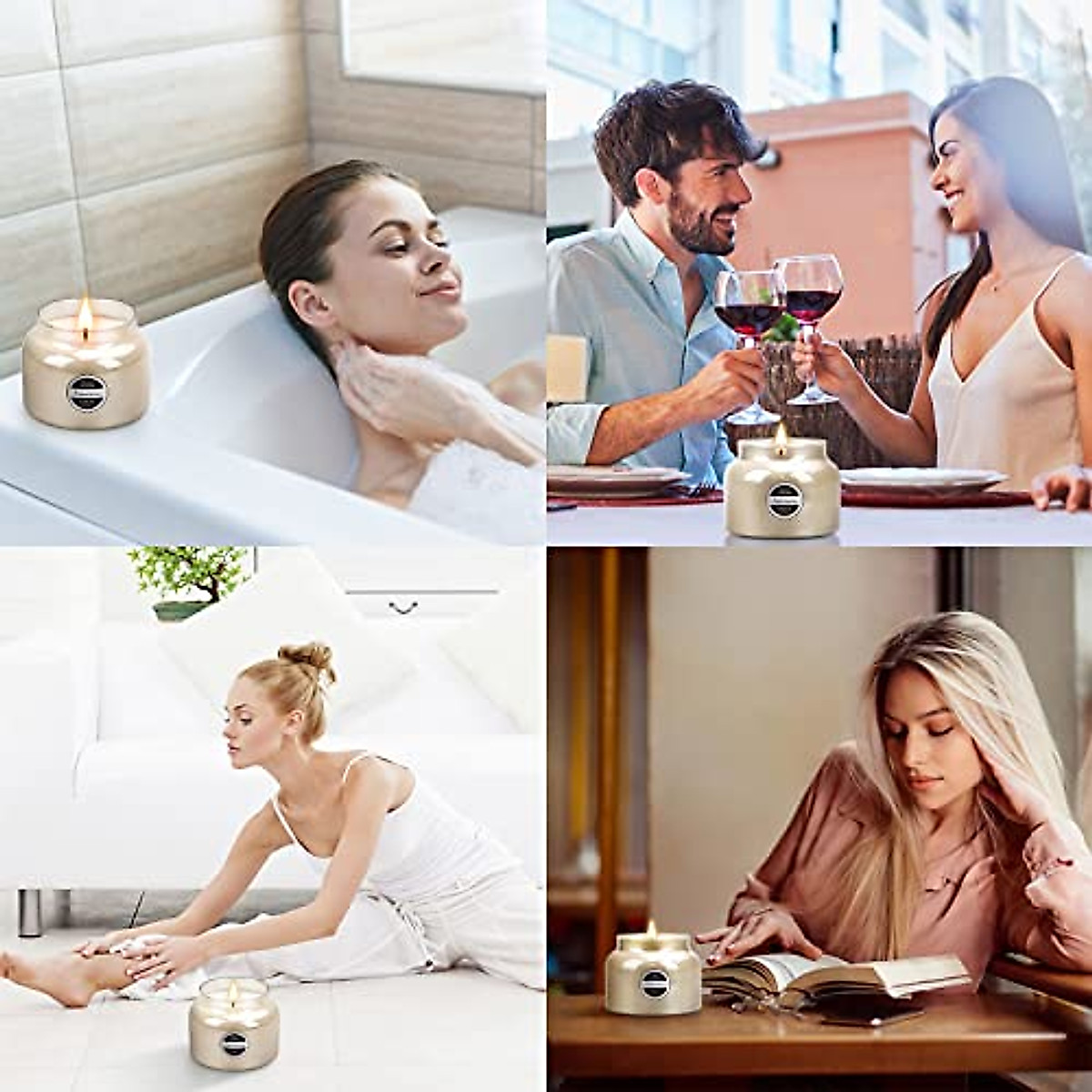 Lavender Candle, Natural Soy Wax Highly Fragrance Candles for Home Scented, 8.8oz Scented Candles Gifts for Women, Suitable for Bath, Yoga, Birthday Valentine and Mother's Day