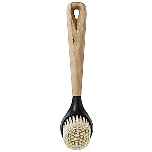 Lodge 6 Impressions Cast Iron Cornstick Pan & SCRBRSH Scrub Brush, 10-Inch