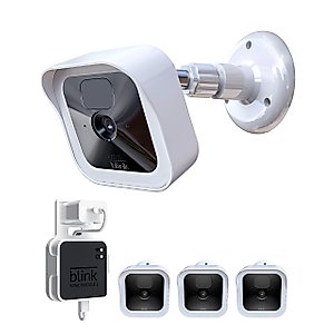 All-New Blink Outdoor Camera Housing and Mounting Bracket, Weather Proof Protective 360 Degree Adjustable Mount with Blink Sync Module 2 Outlet Mount for Blink Home Security Camera (White(3 Packs))