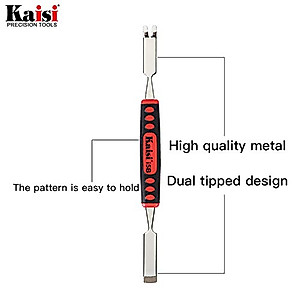 Precision Tweezers Set, Kaisi 12 PCS ESD Tweezer Set, Anti-Static Stainless Steel Tweezers Kit Curved Tweezers for Craft, Jewelry, Electronics, Laboratory Work