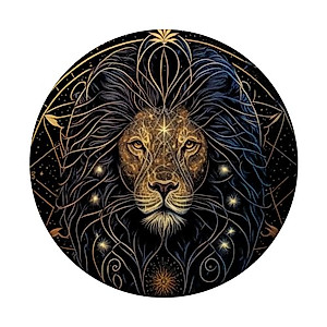 Leo Zodiac Sign Astrology Lion Horoscope July August PopSockets Standard PopGrip