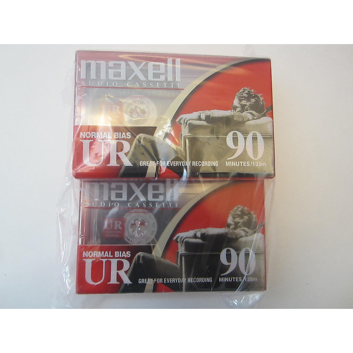 5 Pack Maxell UR 90 Minute Blank Cassette Tapes