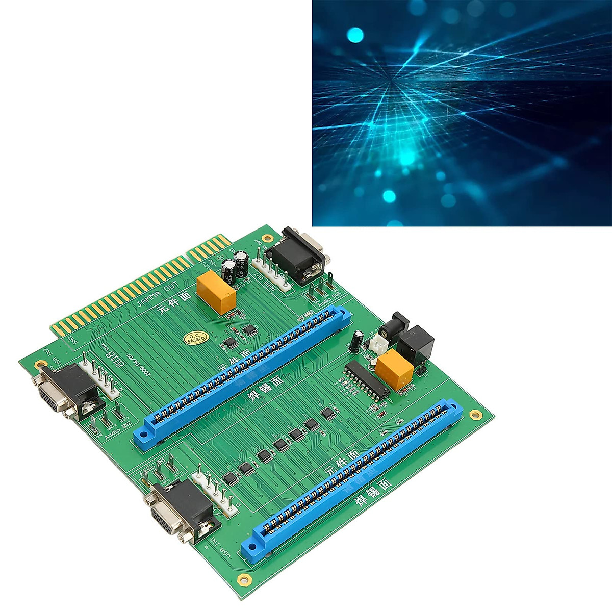 2 in 1 Switch Multi for JAMMA,JAMMA PC Board 2 Slots,Easy to Install,Multi for JAMMA, 2 in 1 Switch with Remote Control for Games