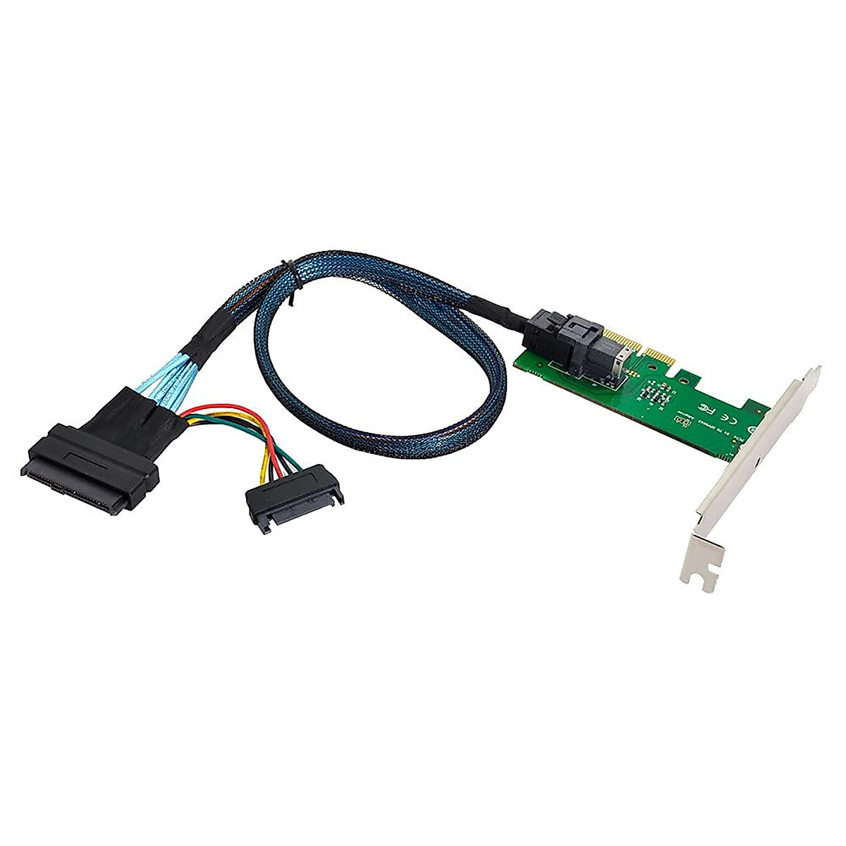 xiwai PCI-E 3.0 4.0 to SFF-8643 Card Adapter and U.2 U2 SFF-8639 NVME PCIe SSD Cable for Mainboard SSD
