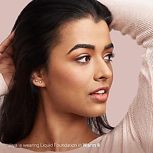 Mineral Fusion Full Coverage Foundation, Liquid Foundation - Warm 1- Light to Medium Complexion w/Golden Undertones, Lightweight Matte Finish, Up to 12 Hr Hydration, Hypoallergenic & Vegan, 1 fl. oz