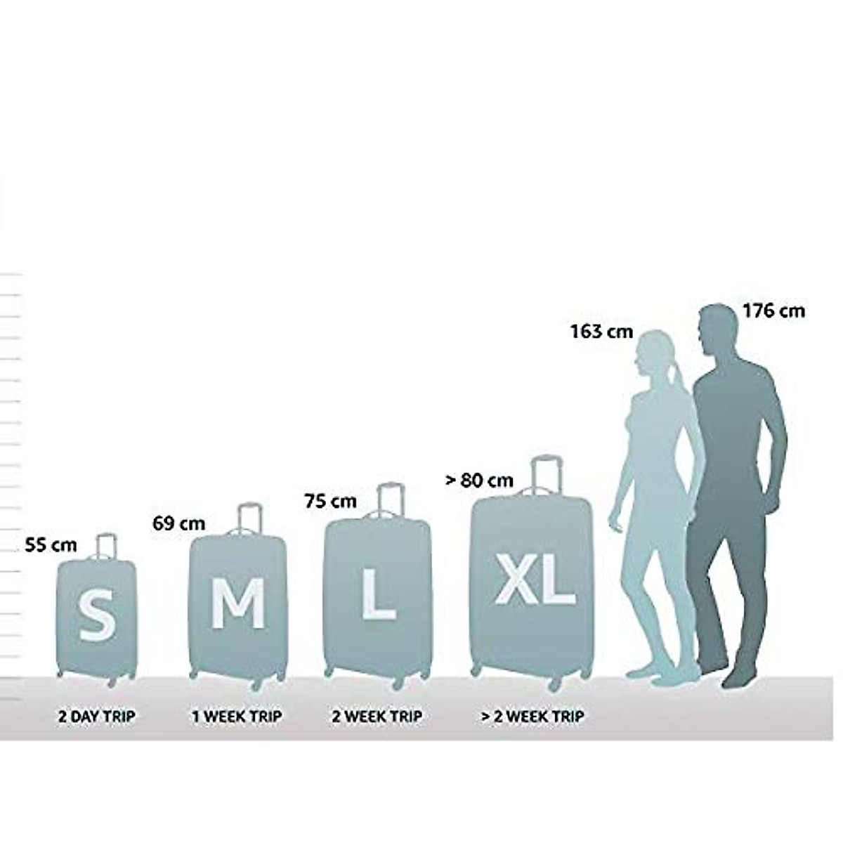 AMERICAN TOURISTER Unisex_Adult Koffer & Trolleys, Silver, L (78 cm-120 L)