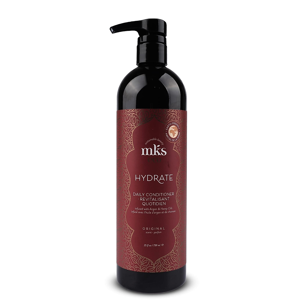 MKS eco Hydrate Conditioner, Original Scent - 25 fl oz - Nourish & Moisturize Hair, Protect Against Breakage - Moroccan Argan Oil, Hemp Seed Oil - Vegan, Cruelty Free