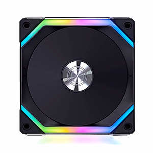 Lian Li UNI Fan SL V2 RGB Revolutionized Daisy-Chain ARGB Fan 120mm Single Pack Black SL120V2-1B