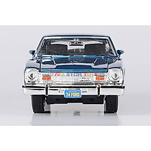 1974 for Ford Maverick 1:24 Scale Diecast Replica Model by Motormax Forgotten Classics Series 79042 (Blue)