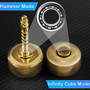 Cool Hammer Fidget Spinners Chain Metal,Rainbow Fidget Spinner for Kids Adults, Spiners Finger Rings, Fidgets Infinity Cube Blocks Party Favors Stress Toy Goody Bag Fillers Stocking Stuffers Gift