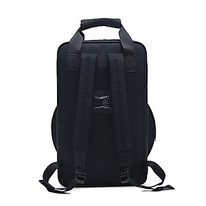 MoonEmbassy Silent Drum Pad Bag for 12 Inch,Drum Practice Pad Bag,Waterproof,with Adjustable Dual Straps Dumb Drum Practice Pad Bag