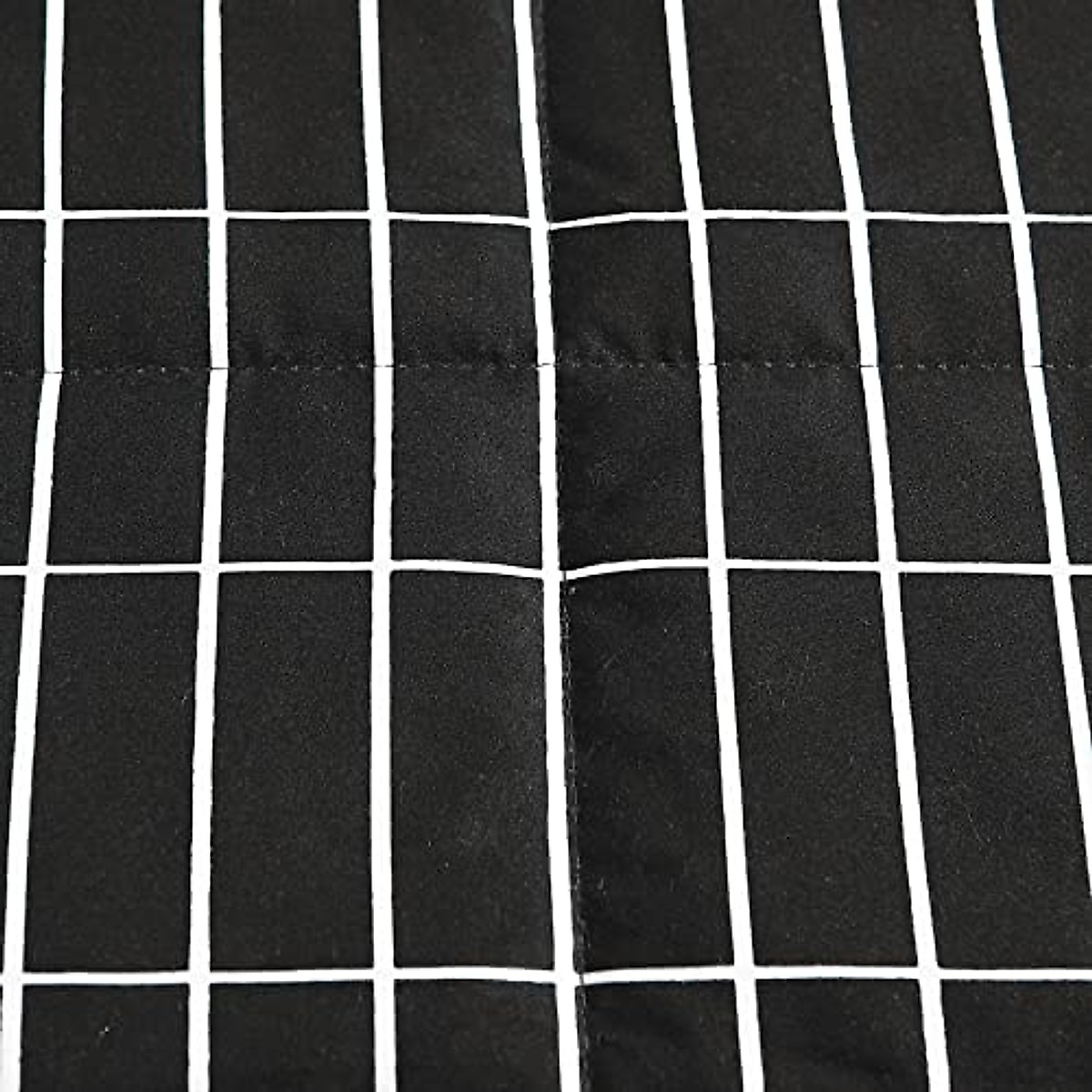 MARIMEKKO Throw Blanket Ultra Soft Brushed Microfiber with Alt Down, Lightweight & Reversible Bedding, 50" x 70", Pieni Tiiliskivi Black