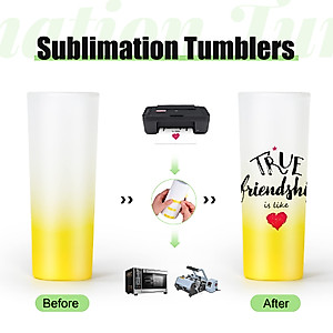 AGH 144 PCS Sublimation Frosted Shot Glasses 3.0oz Colored Glass Mugs the Sublimation Blanks Shot Glass with Gradient Colorful Bottom for Whiskey, Tequila, Vodka