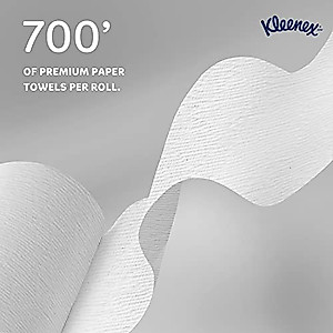 Kleenex® Hard Roll Paper Towels (25637), with Premium Absorbency Pockets™, for Blue Core Dispensers, White, (700'/Roll, 6 Rolls/Case, 4,200'/Case)