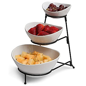 Gibson 92702.04 Server Set, 3 Tier, Black