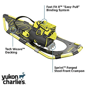 Yukon Charlie's Run Ultra-Lite Snowshoe 8-inch x 22-inch Designed for Running