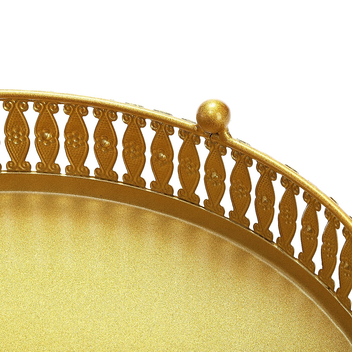 Goaste 3 Pack Cake Stand Set, Round Metal Cake Stands, Dessert Cupcake Pastry Candy Display Plate for Wedding, Birthday, Party, Event, Anniversary, Table Decoration, Gold, 8"/10"/12"