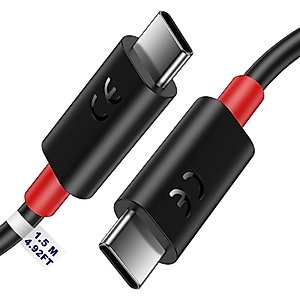 Jelanry USB C to C Cable 5A 68W for Motorola Edge+ Moto g TURBOPOWER Charging, Rapid Data Syncing USB Type-C Fast Charger Cable for Samsung S24 Ultra Fold 6 5 Flip 4 3 LG Pixel Switch Laptop, 4.92FT