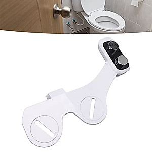Universal Smart Toilet Bidet Dual Nozzle Design Self Cleaning Sprayer for All Ages