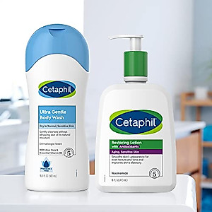 Cetaphil Restoring Body Lotion with Antioxidants for Aging Skin, Great for Neck and Chest Areas, Fragrance and Paraben Free, Suitable for Sensitve Skin 16 oz. Bottle