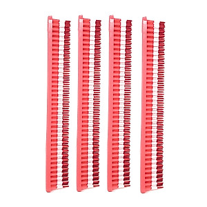 Mebco Pocket Brush 3 Row Bristles Pink, 4 Count (Pack of 1)