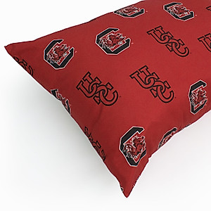 College Covers Everything Comfy South Carolina Gamecocks Pillowcase, Body Pillow, 20" x 60", Includes 1 Pillowcase