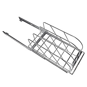 VEVOR Pan and Pot Rack, Expandable Pull Out Under Cabinet Organizer, Cookie Sheet Baking Pans tray Organization, Adjustable Wire Dividers, Steel Lid Holder for Kitchen Cabinet & Pantry Storage, 11.7"W