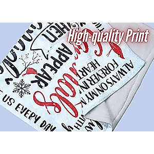 InnoBeta Cardinal Gift Throw (50"X 65") Memorial Gifts Flannel Blanket for Couch Bed Sofa Travelling Camping- Snow