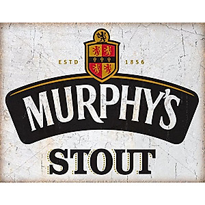 Super durable Murphy's Stout tin Signs Vintage Wall Decoration bar Cafe Kitchen Manhole Garage Home Decoration Irish Stout Sign 8x12 inch