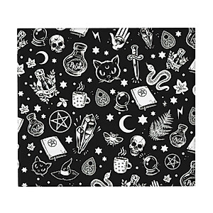 Dish Drying Mat For Kitchen Counter Skull Cat Moon Gothic Design Super Absorbent Microfiber Drainer Mat Extra Large Dishes Drainer Pad Kitchen Decor Accessories