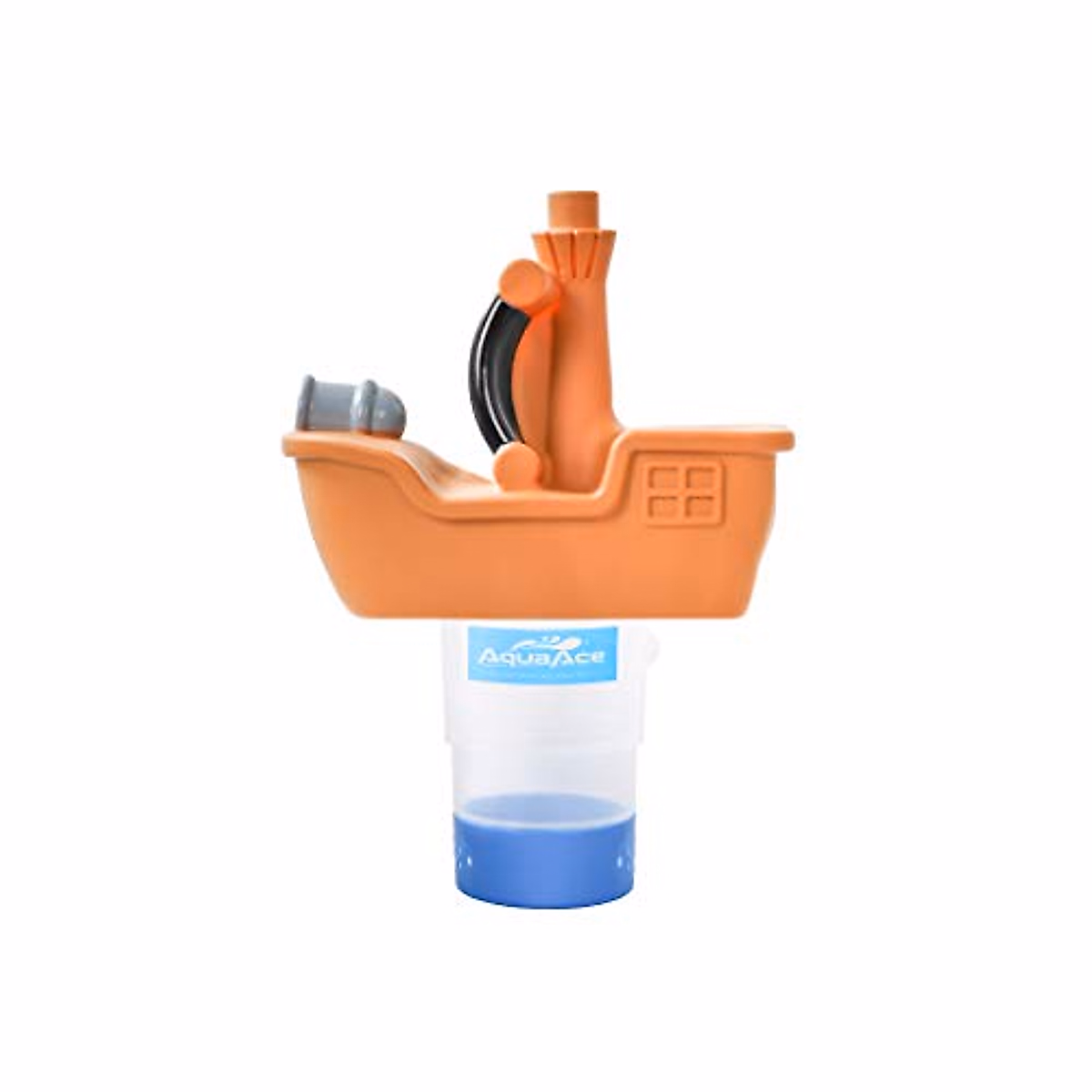 AquaAce Pirate Ship Floating Pool Chlorine Dispenser, Floater for 3 inch Chlorine Tablets