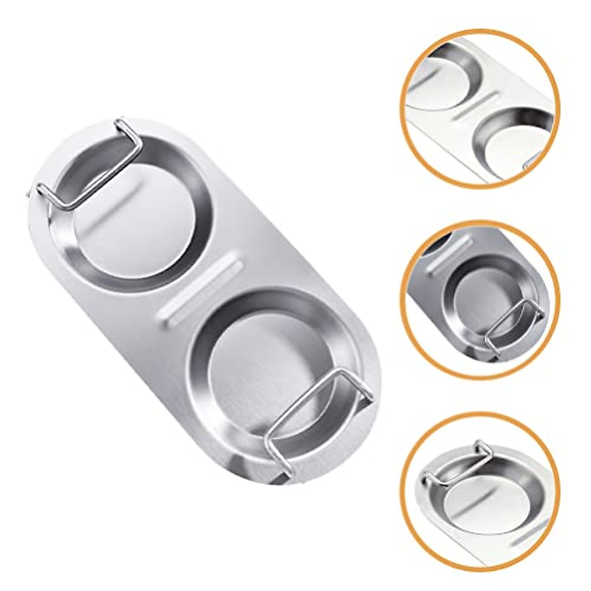 Zerodeko Stainless Steel Spoon Rack Convenient Spoon Rack Countertop Ladle Rest Kitchen Scoop Rack Wear-resistant Scoop Holder Soup Ladle Rack Drip Catcher Storage Accessories