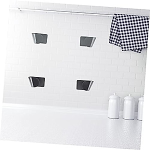 GANAZONO 6 Pairs Wall Mounted Pot Lid Rack Dish Organizer Rack for Cabinet Pan Lid Holder Dish Organizer for Cabinet Pan Lid Storage Racks Adhesive Holders Stand Pot Lids Storage Rack Abs